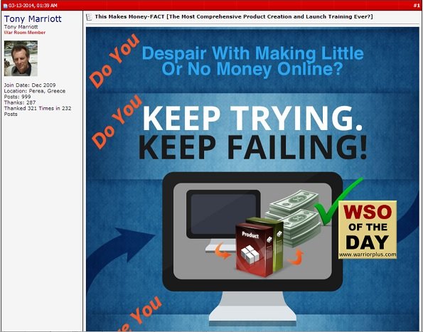 Easy Cash Game Plan from Tony Marriott - Workism